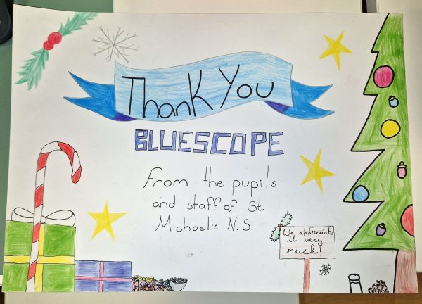 Donation to St. Michael's National School | Bluescope Technologies | IT ...
